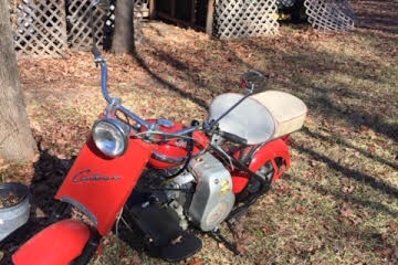 SOLD ——For Sale: 1958 Cushman Eagle – Mike Kennemer | Texas Cushman ...