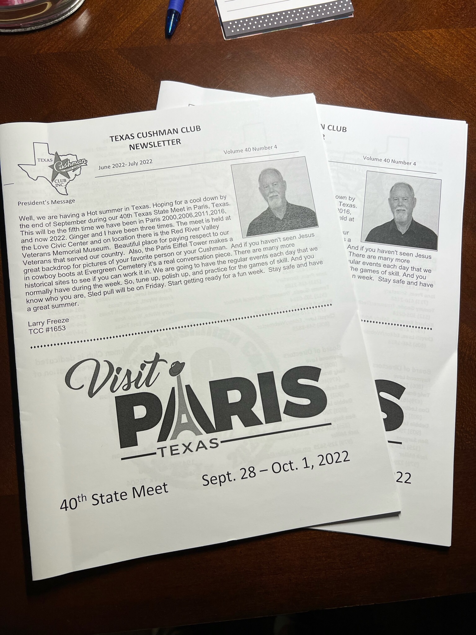 July Newsletters | Texas Cushman Club, Inc.